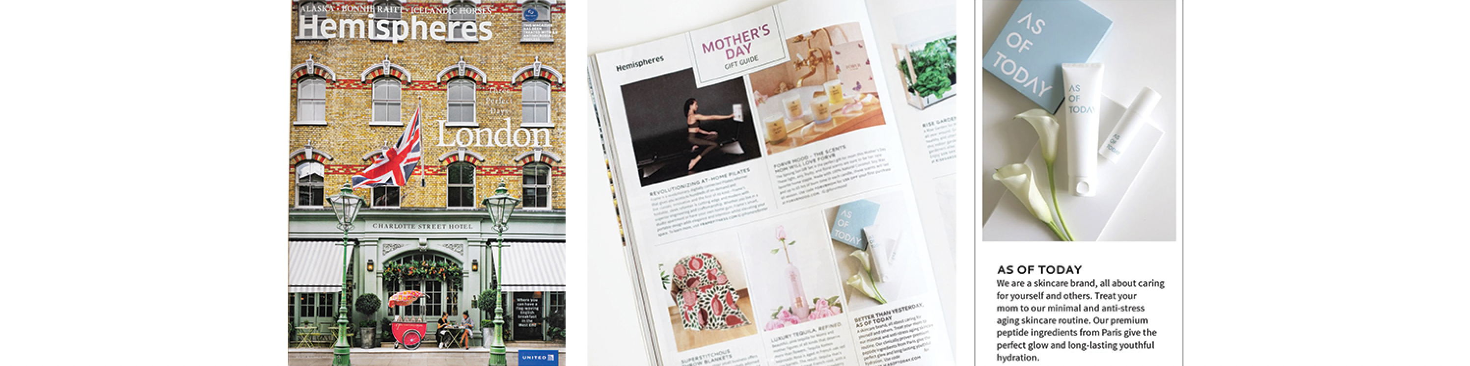 UNITED Airlines Hemispheres magazine April Mother's Day 2022 – AS OF TODAY